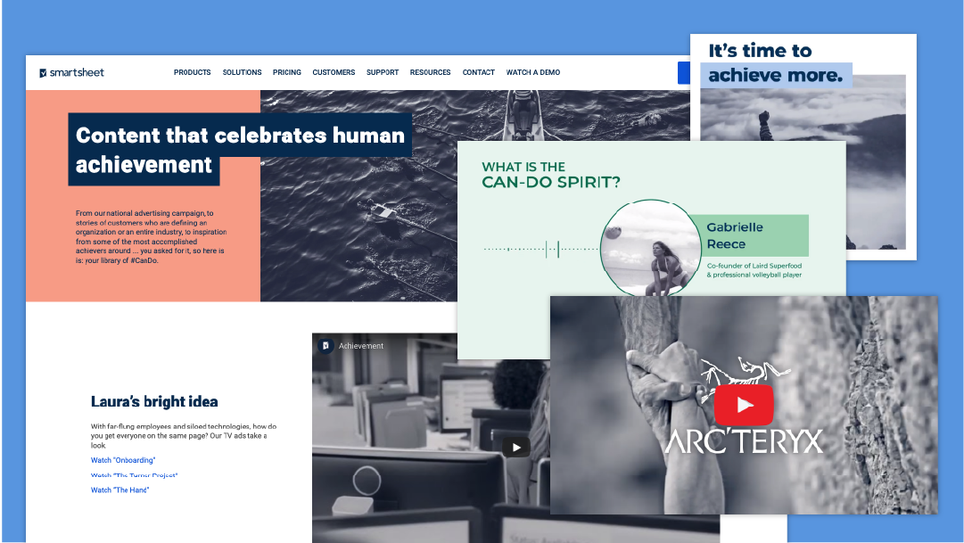 Content that celebrates human achievement | Smartsheet