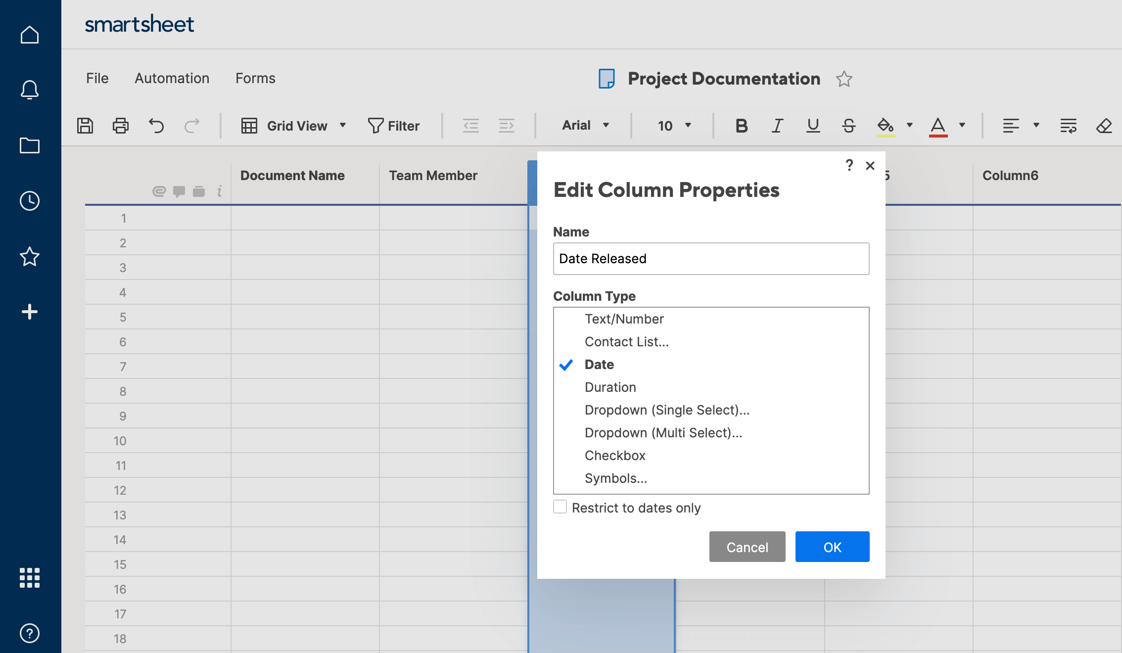 Agile Document Management - Smartsheet