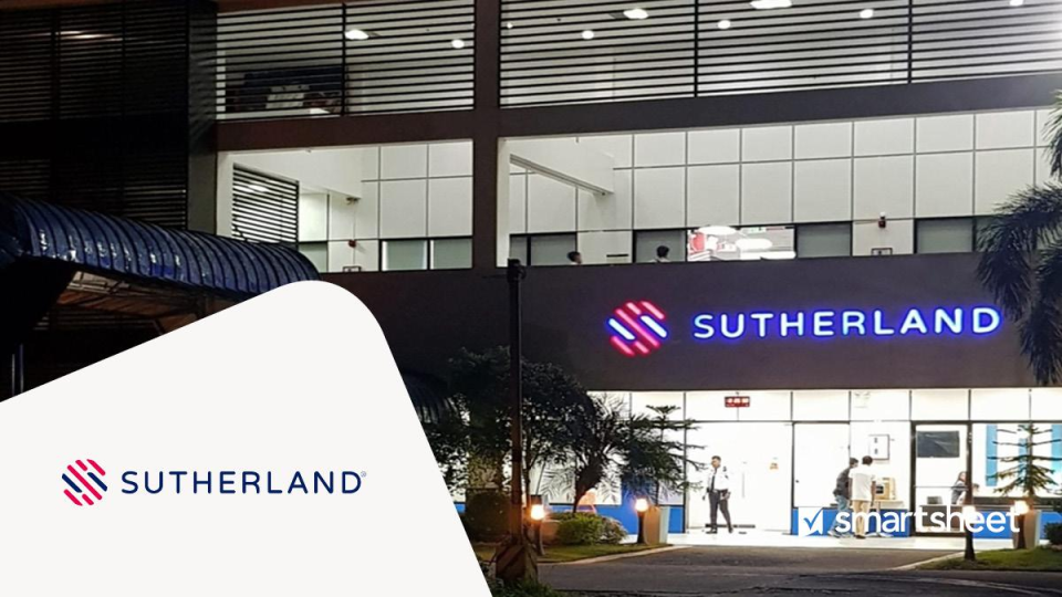 Sutherland uses Smartsheet for Project & Portfolio Management to save $1 million annually and ...