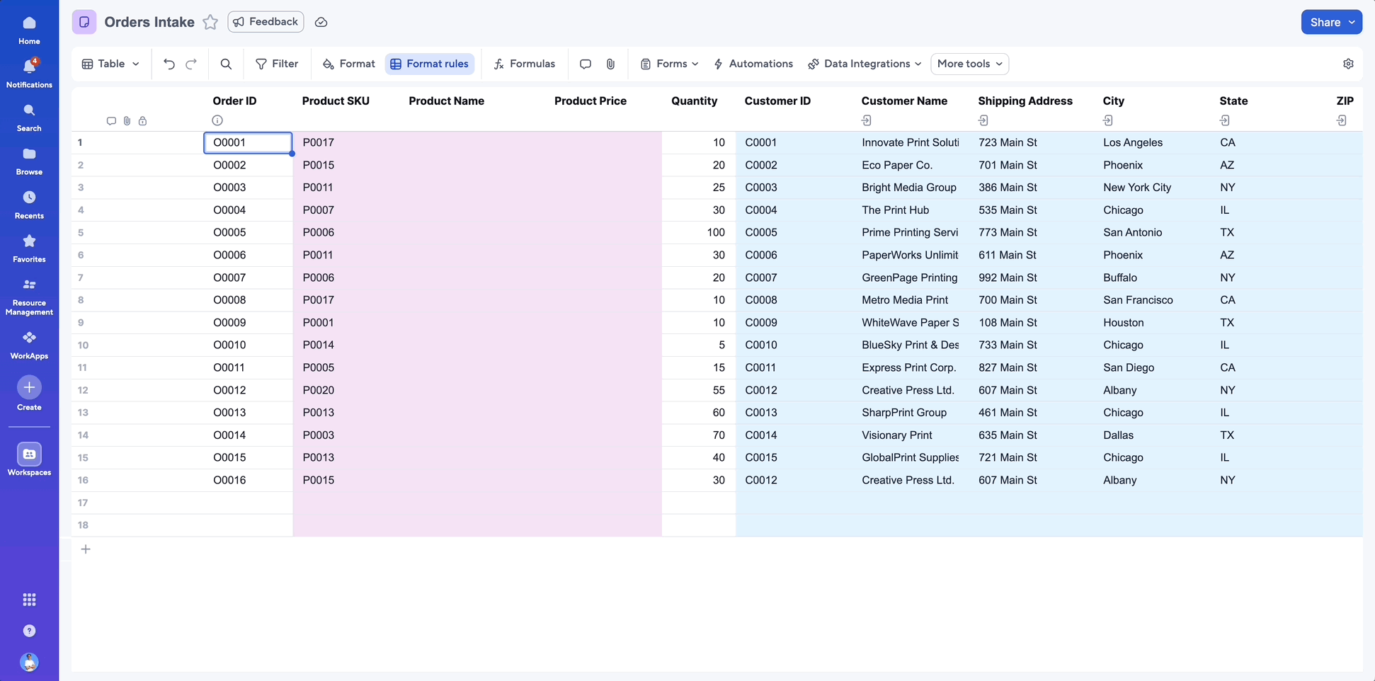 Column Links now available | Smartsheet