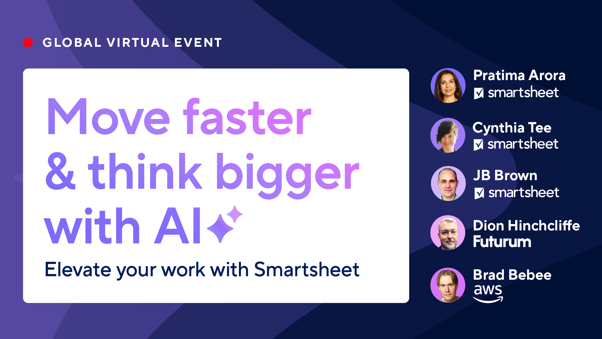 On-demand event: Move faster & think bigger with AI | Smartsheet