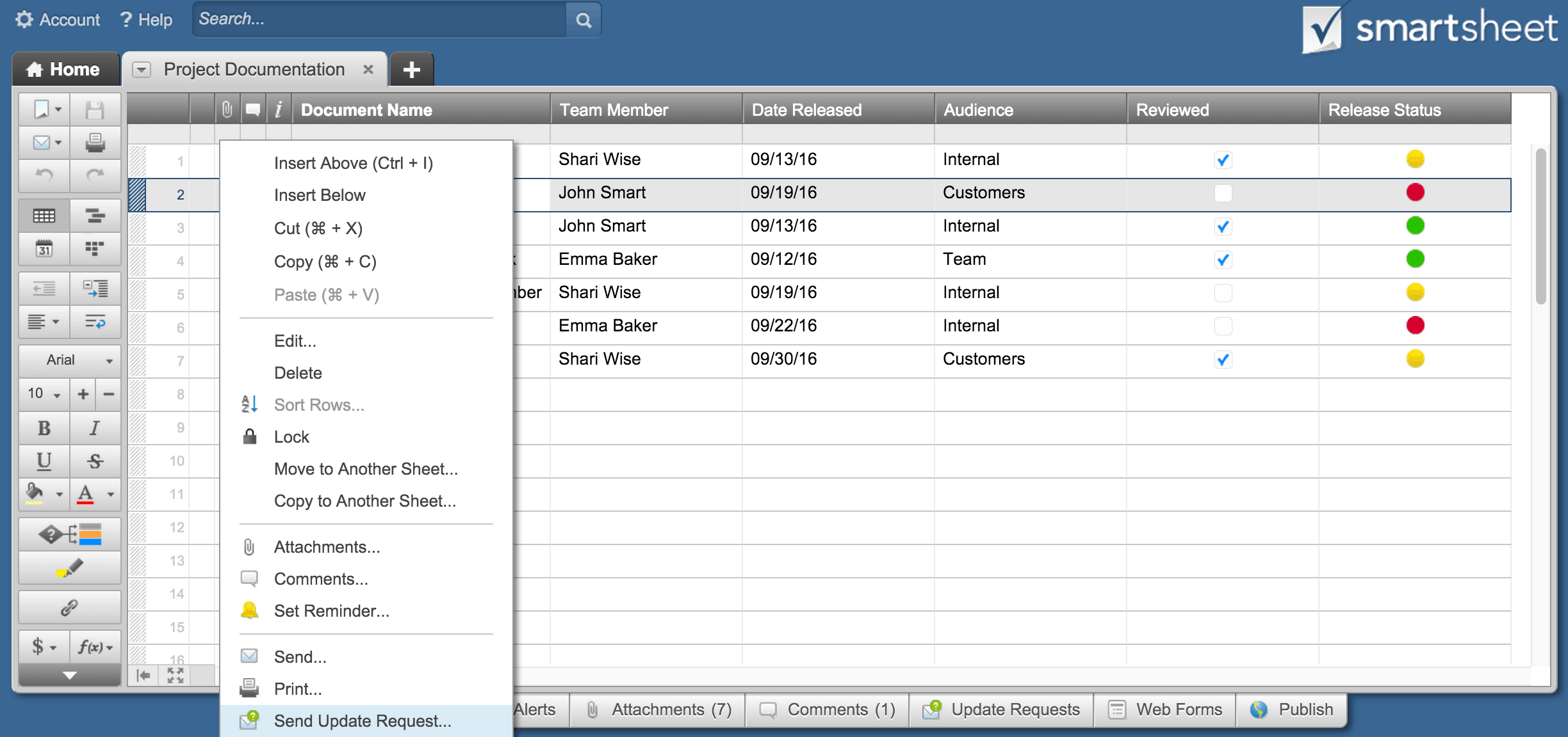 Agile Document Management - Smartsheet