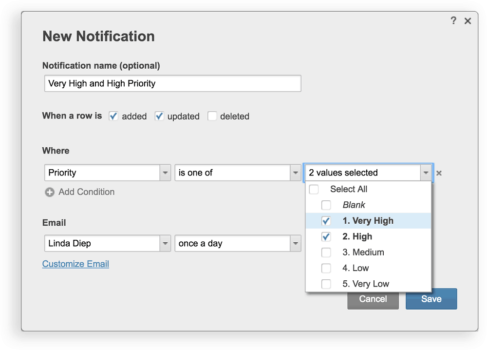 Get Specific With Smarter Notifications | Smartsheet