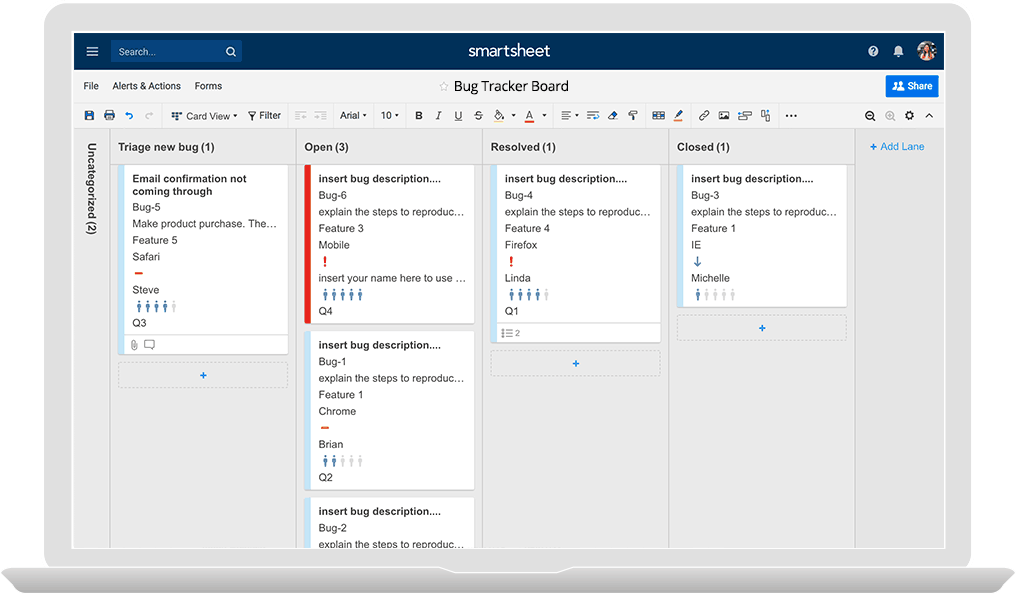 Card View Gallery | Smartsheet