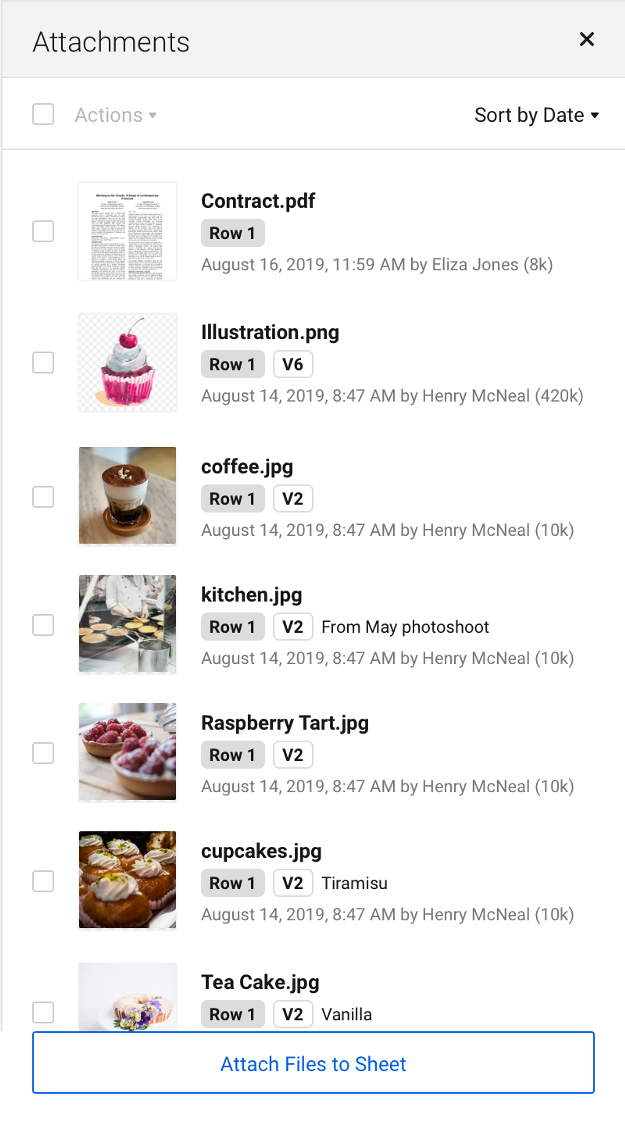 Image Thumbnails for Attachments | Smartsheet