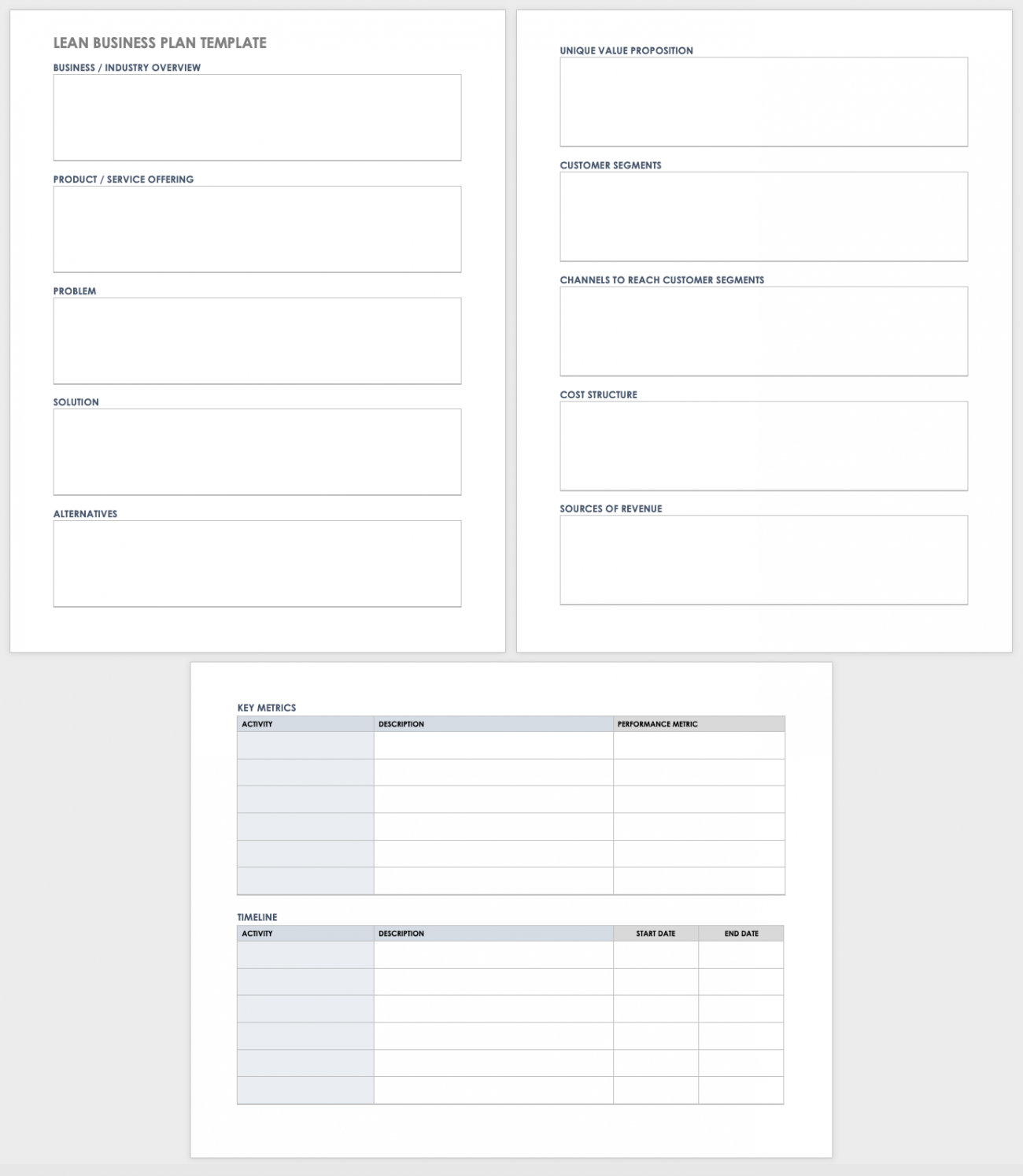 Free PDF Business Plan Templates | Smartsheet