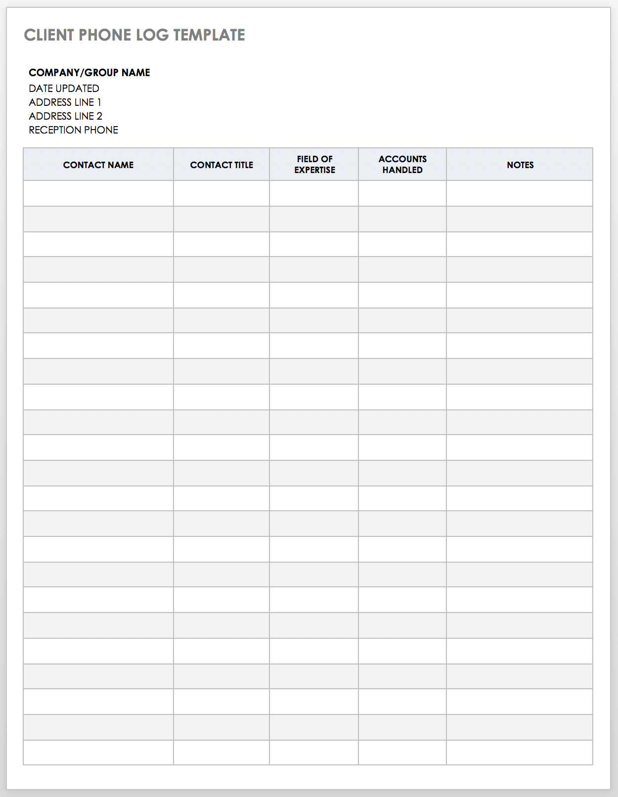 Free Client Management & Tracking Templates | Smartsheet