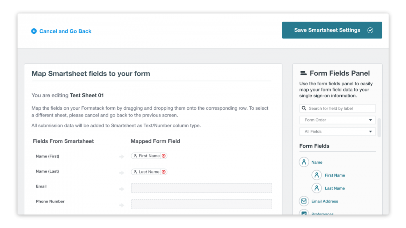 Formstack | Smartsheet