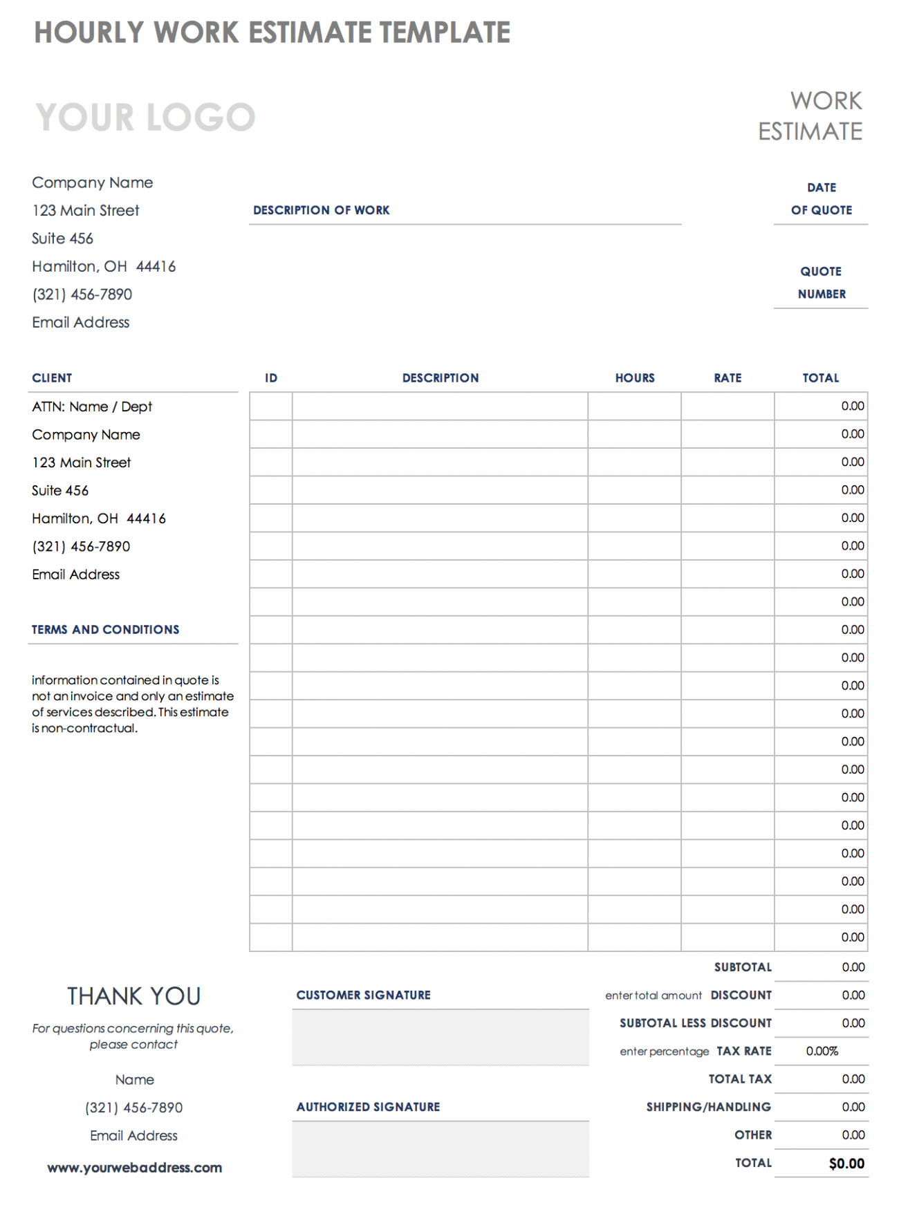 Free Construction Quote Templates | Smartsheet