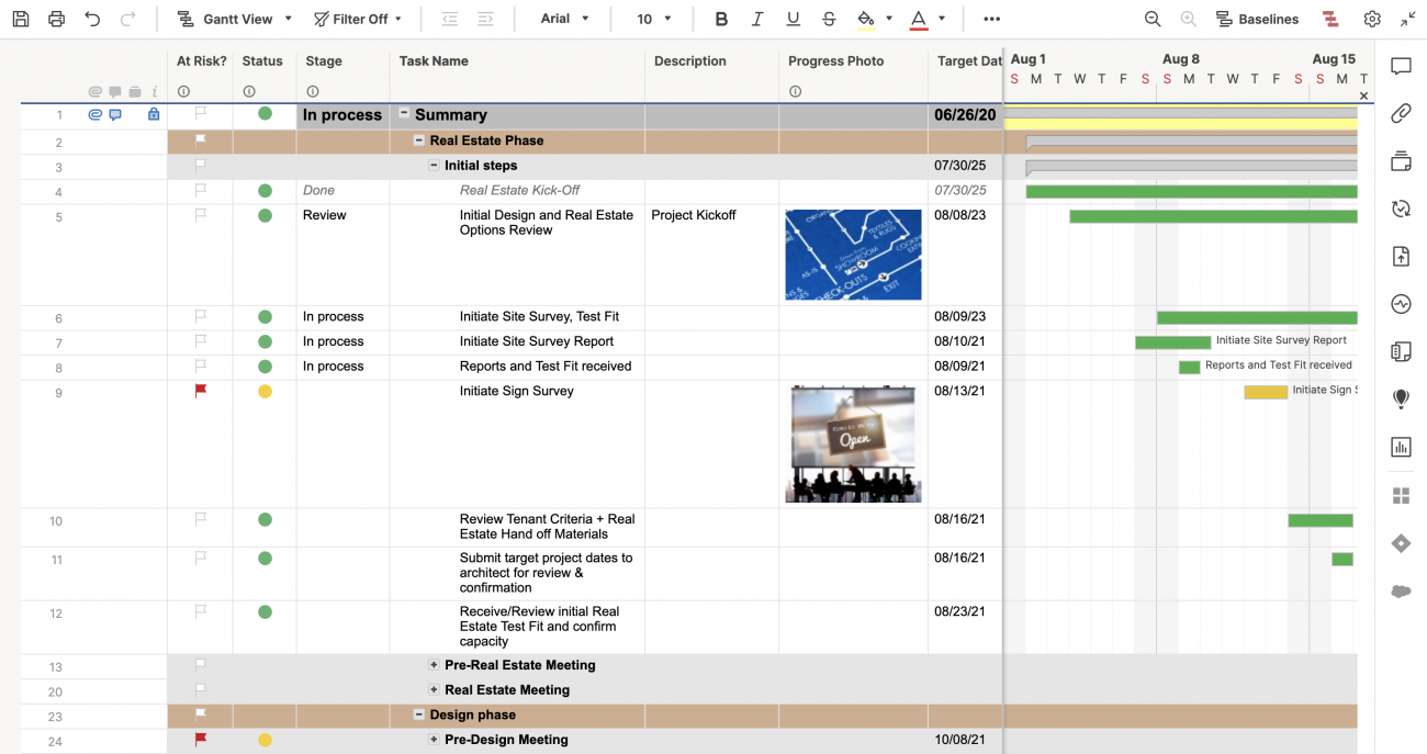 Store Opening Plan Template | Smartsheet