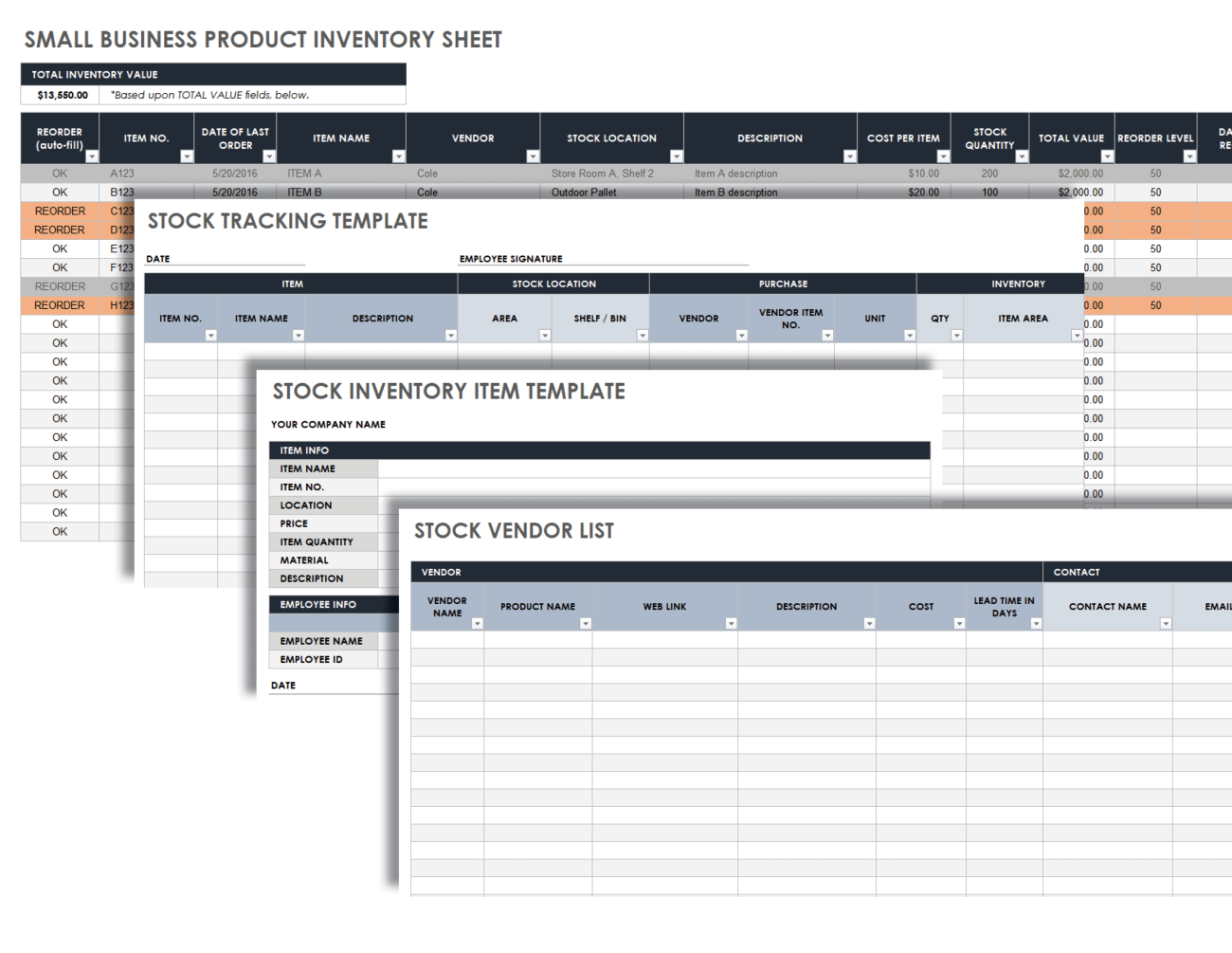 Free Small Business Inventory Templates | Smartsheet