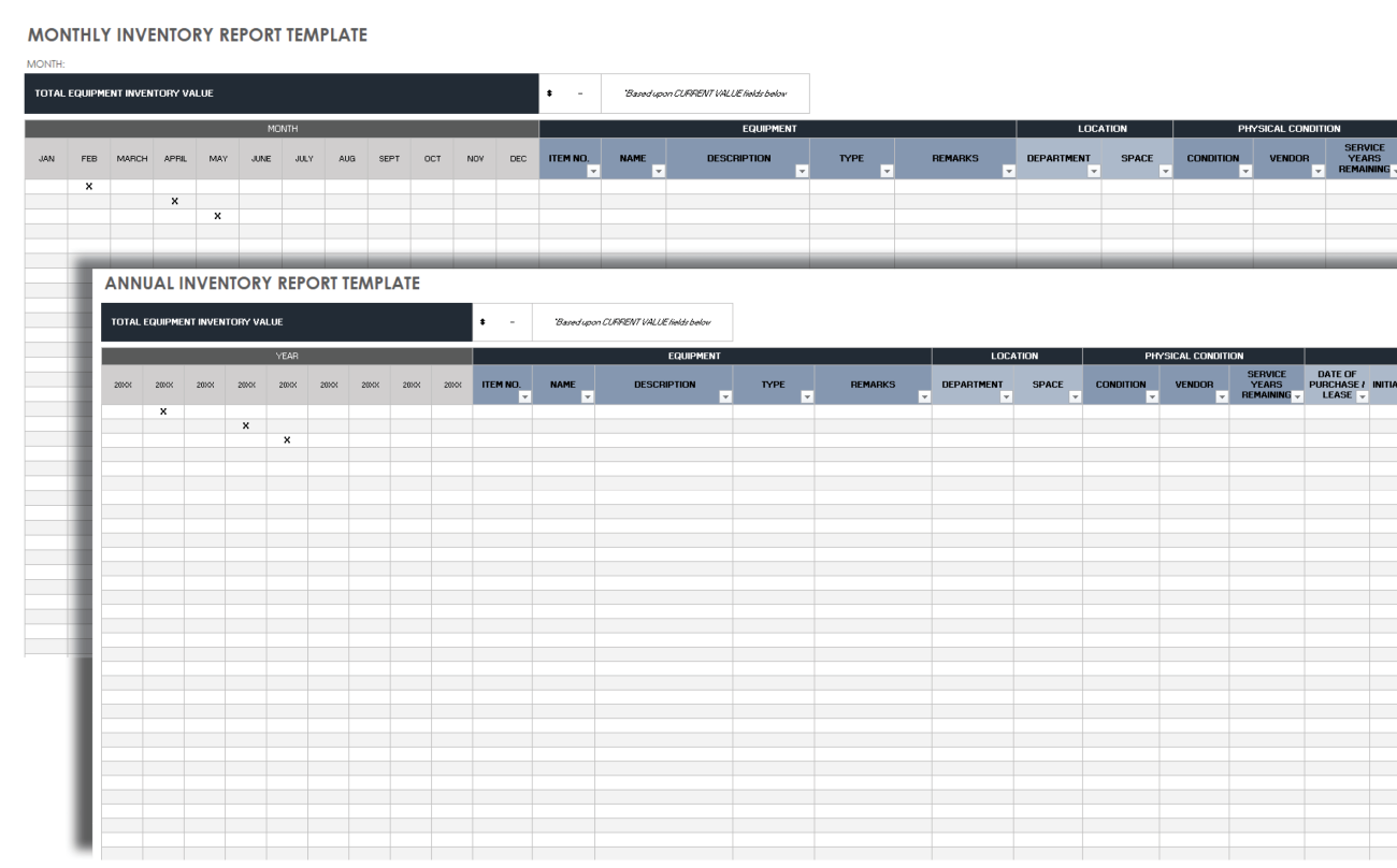 Download Free Inventory Report Templates | Smartsheet