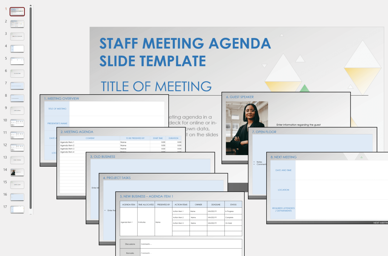 Free Staff Meeting Templates | Smartsheet