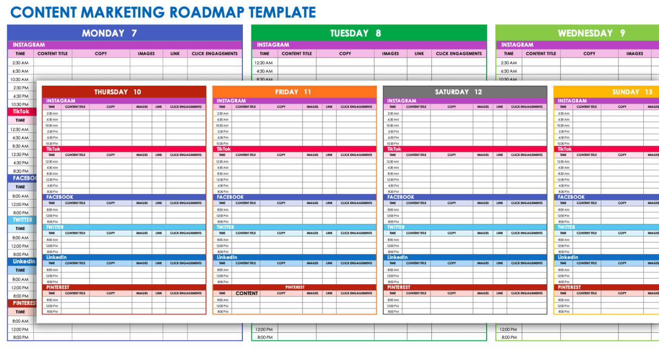 Free Customizable Marketing Roadmap Templates | Smartsheet