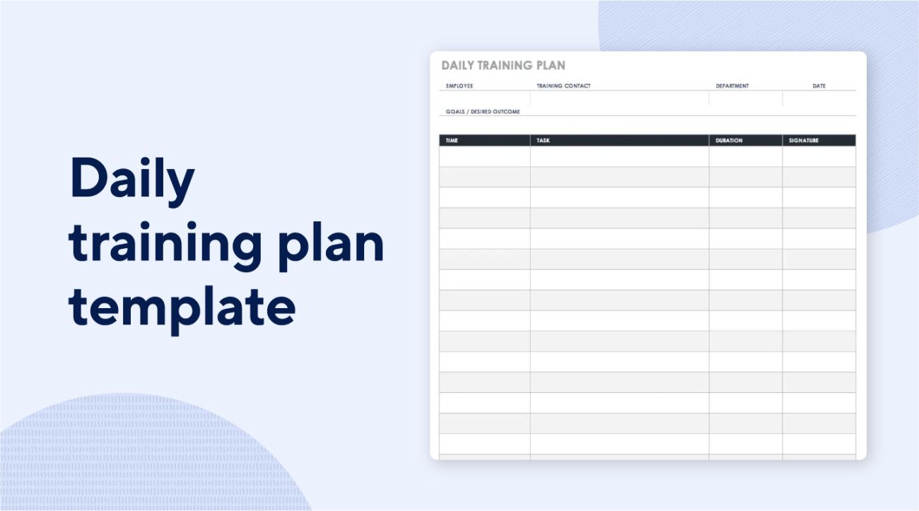 Free Training Plan Templates for Business Use | Smartsheet