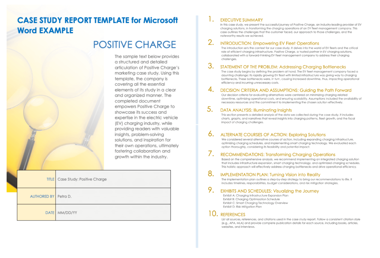 8 Free Microsoft Word Case Study Templates