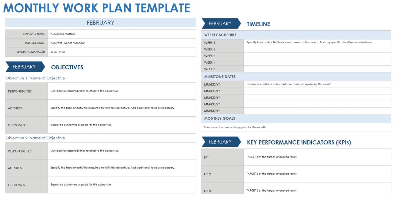 Free Work Plan Templates | Smartsheet
