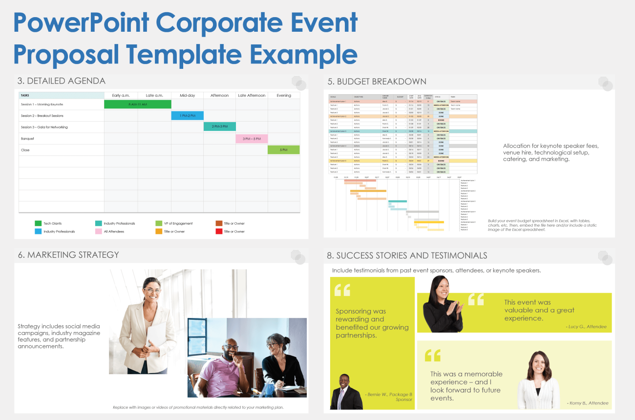 Powerpoint Event Proposal Templates: Editable Slides & Samples