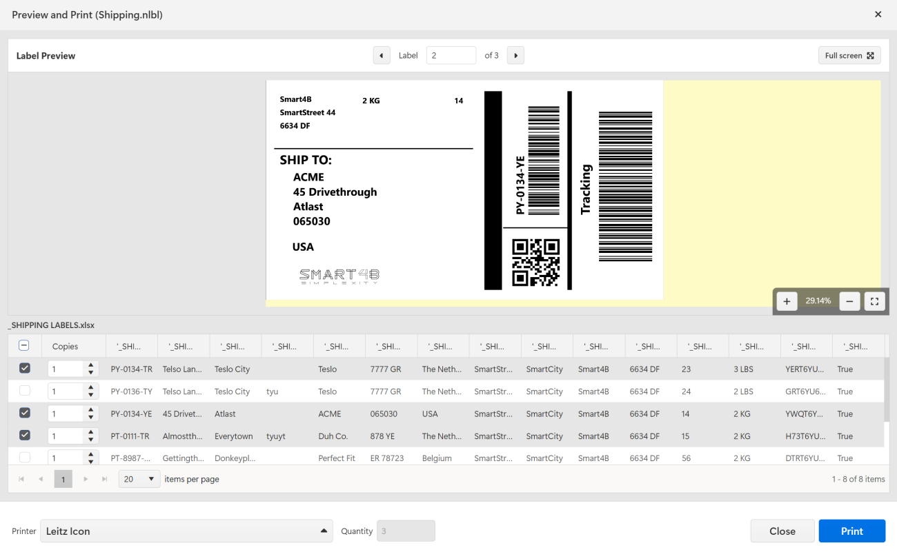 Smart Label Printing | Smartsheet