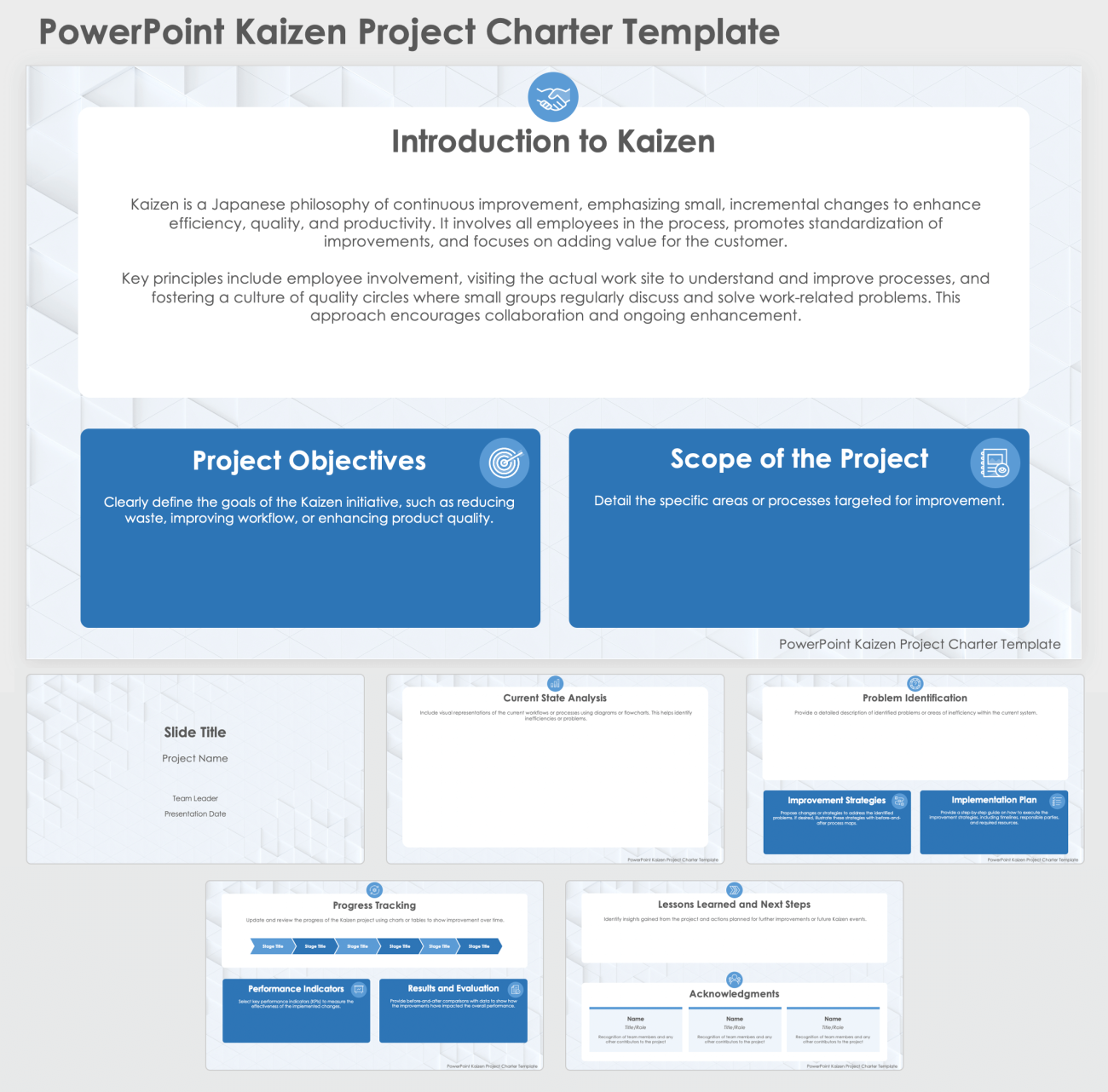 Free PowerPoint Project Charter Templates: Slides, Presentations