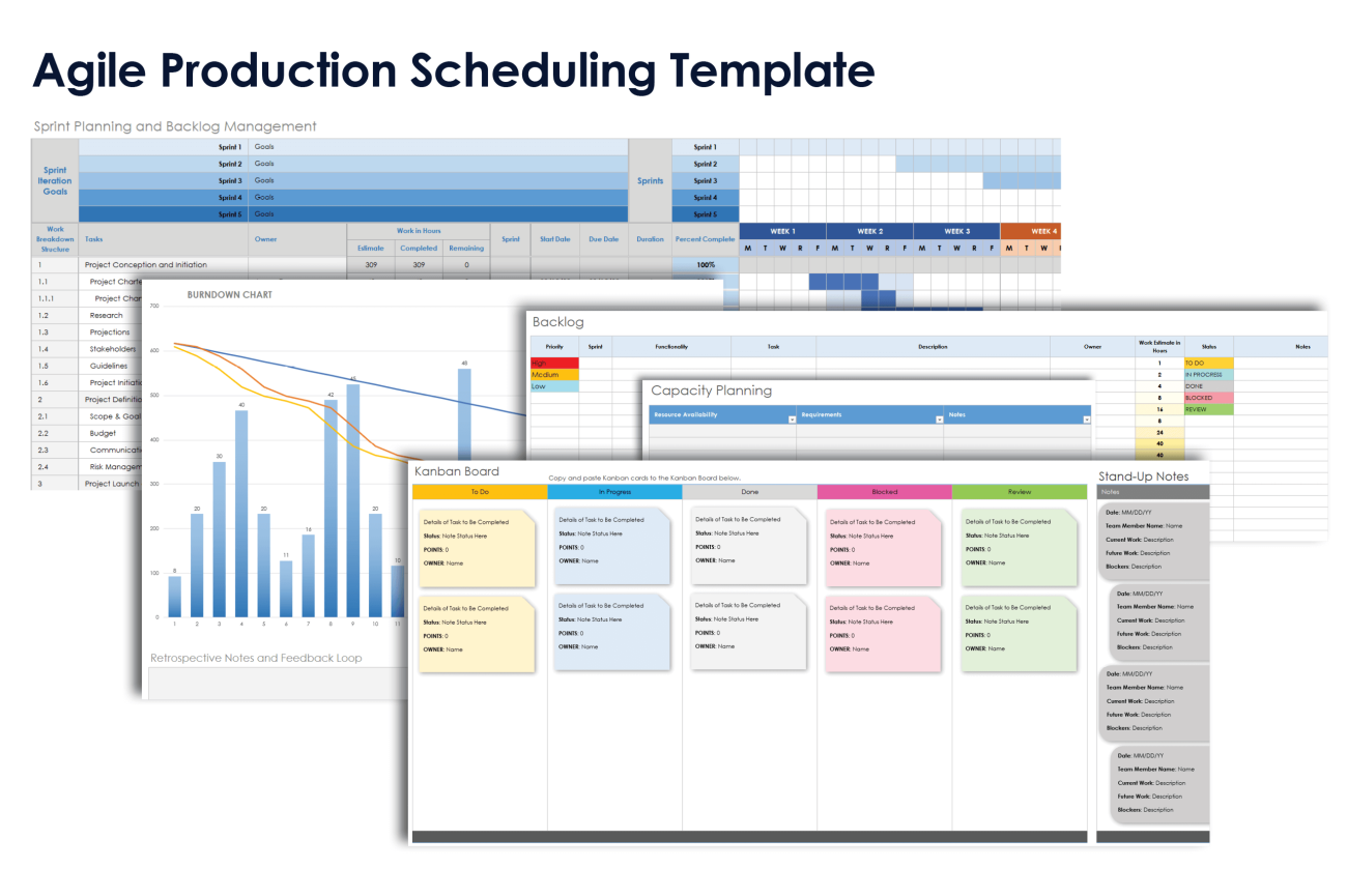 Free Production Scheduling & Planning Templates: All Formats