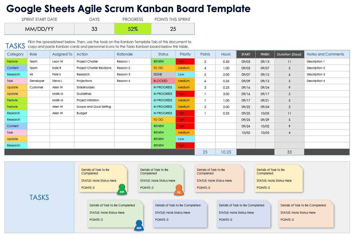 Free Google Sheets Kanban Templates (with How-to Create)