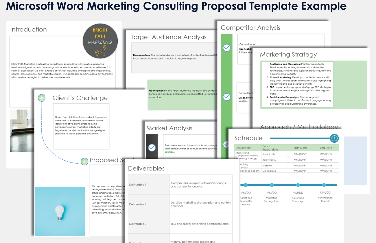 Free MS Word Consulting Proposal Templates: All Disciplines