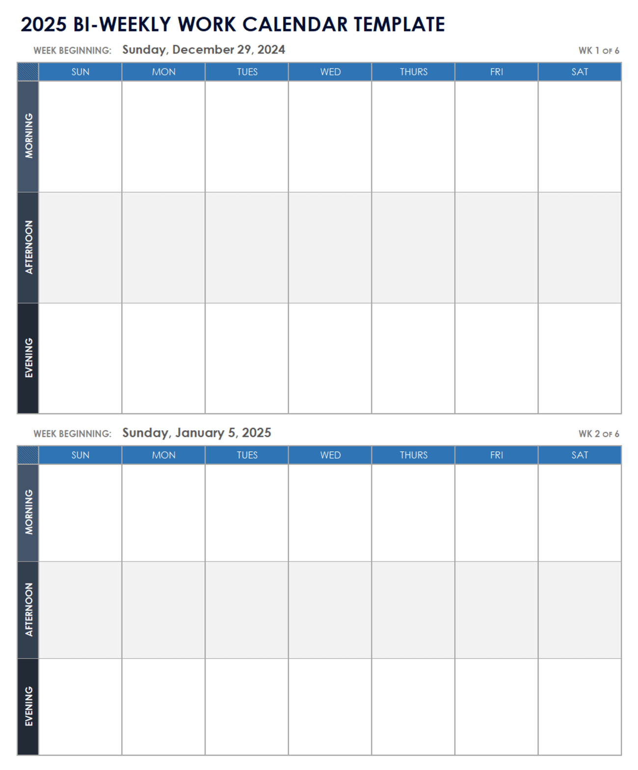 Free Excel Calendar Templates