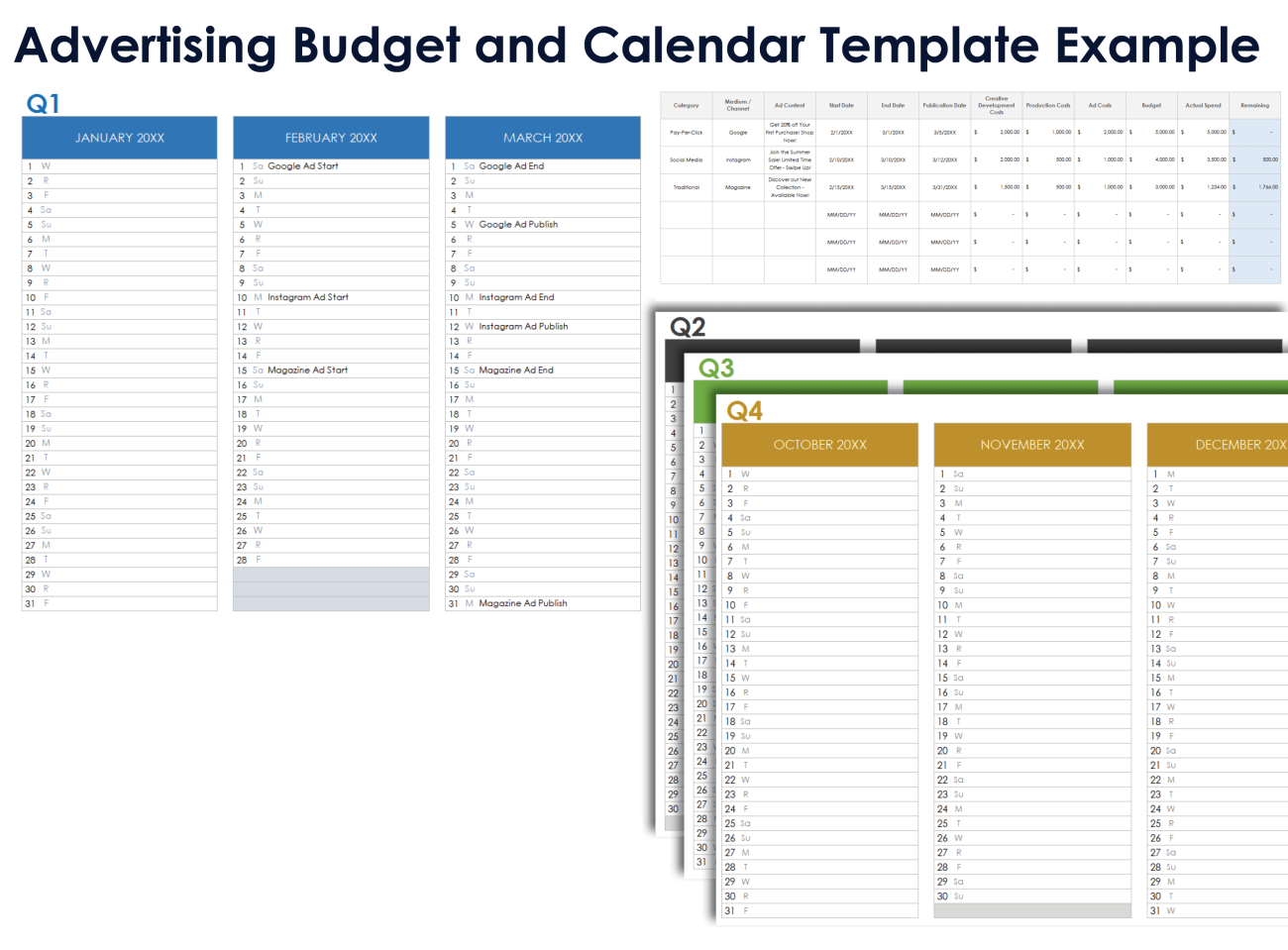 Free Advertising Budget Templates: For Campaigns & Year End