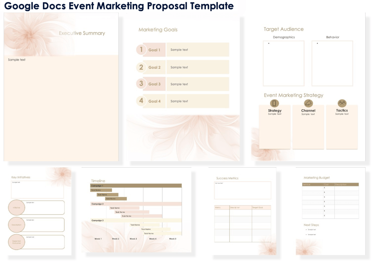 Free Google Docs Marketing Proposal Templates