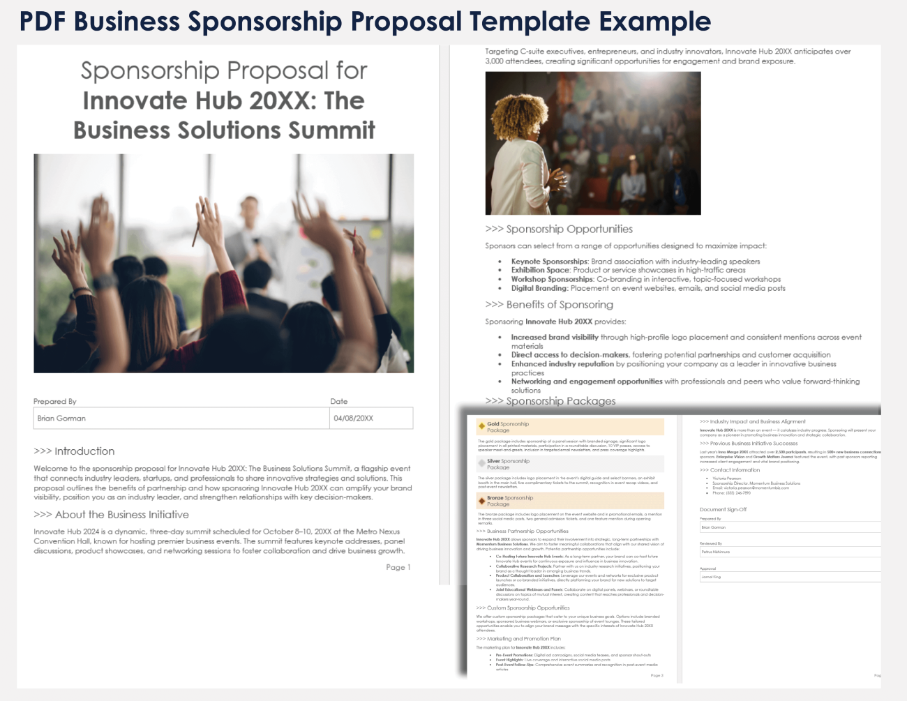 Free PDF Sponsorship Proposal Templates: All Types