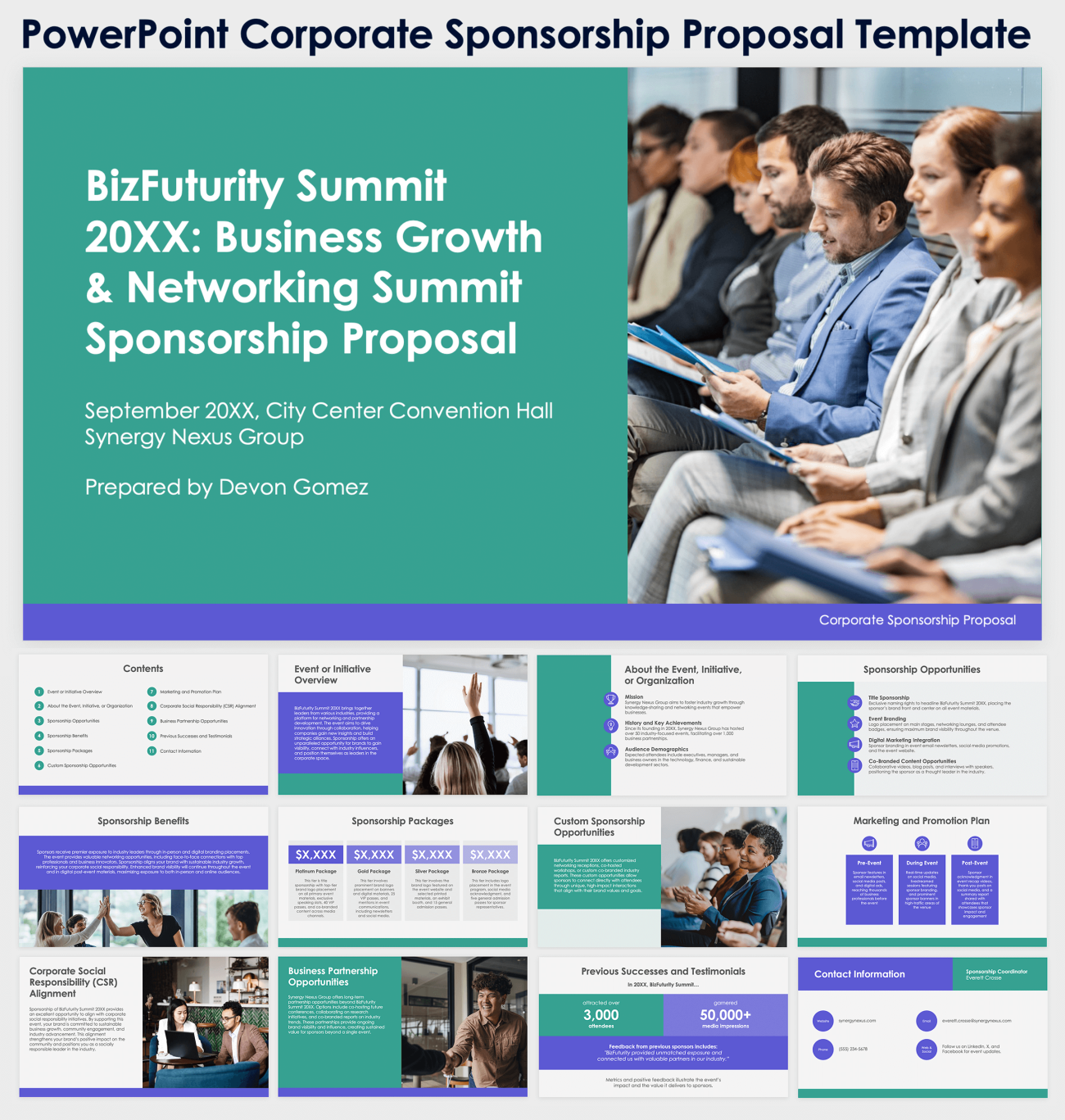 Free PowerPoint Sponsorship Proposal Templates & Presentations