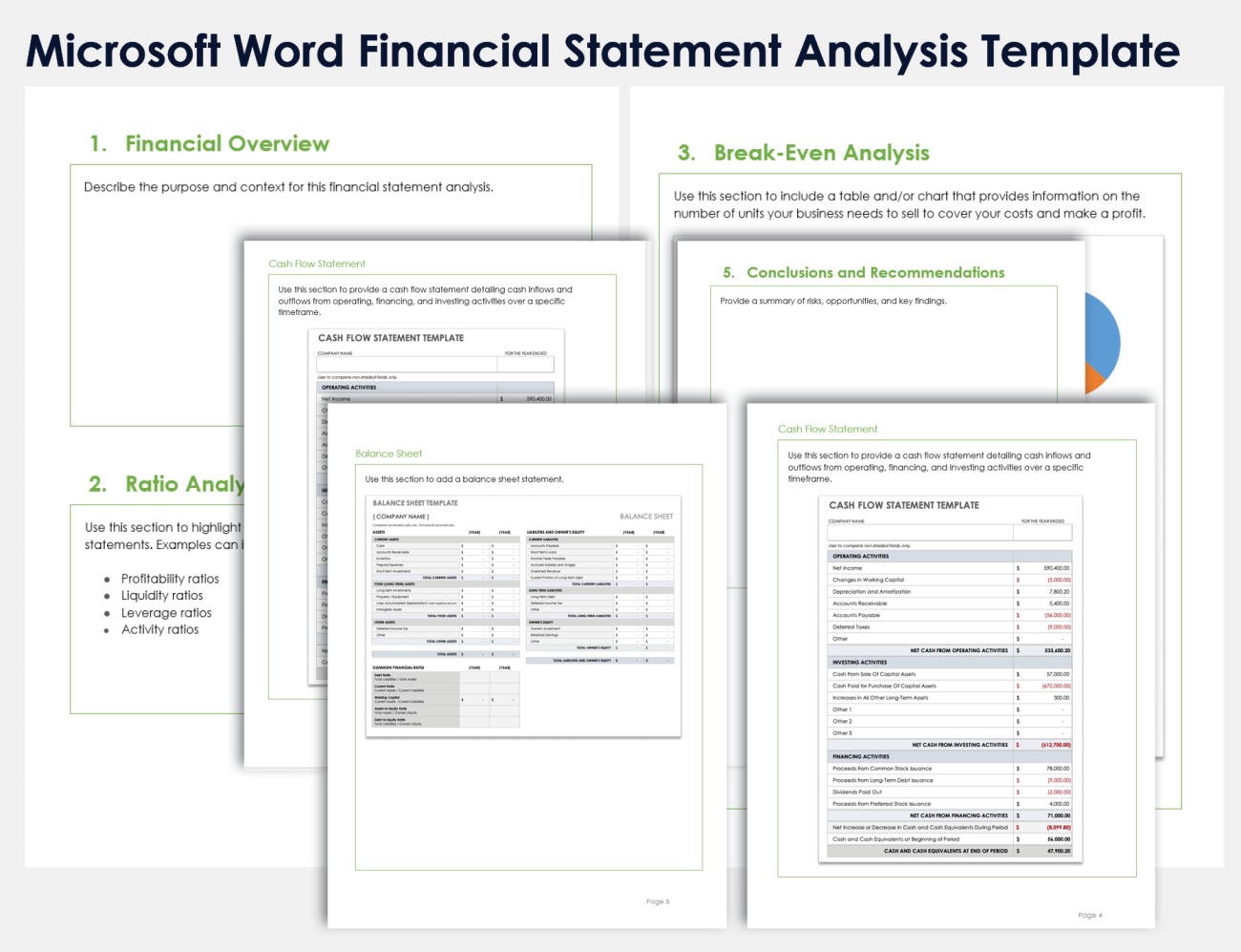 MS Word Financial Statement Templates: All Types