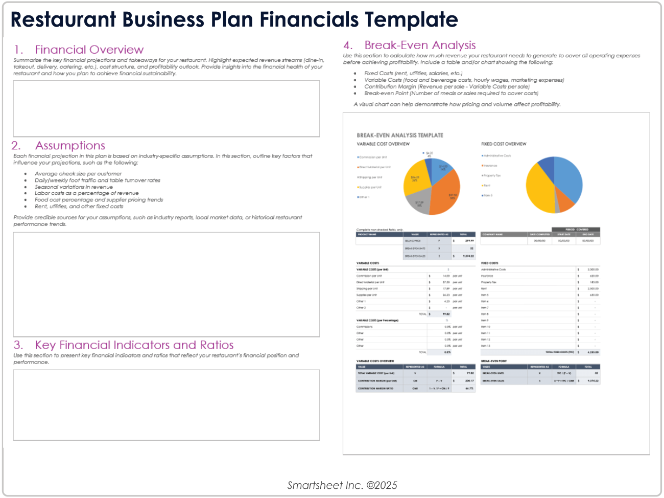 Free Restaurant Financial Templates: Models, Plans & Statements