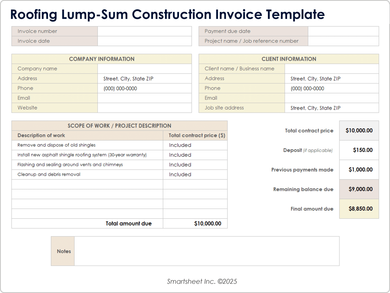 Free Excel Construction Invoices: All Types for All Projects