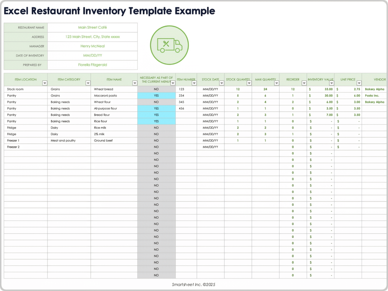 Free Inventory Tracking Spreadsheet Templates