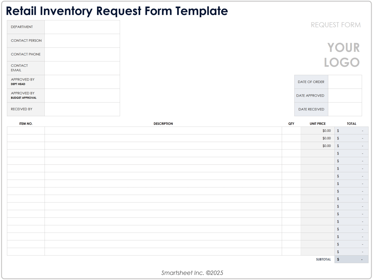 Free Retail Inventory Management Templates