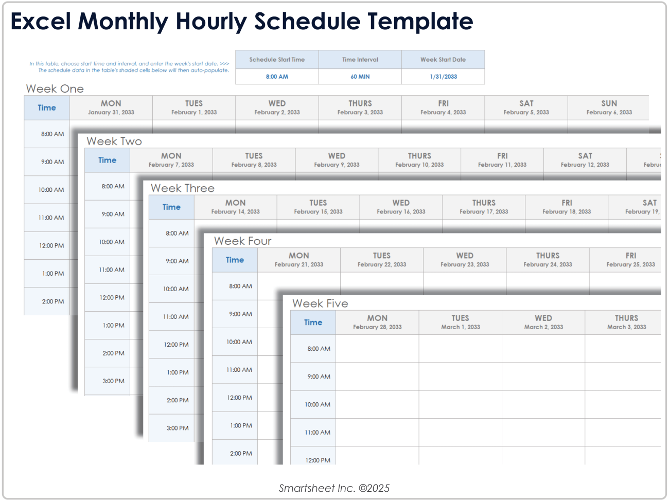 Free Excel Schedule Templates With How-To