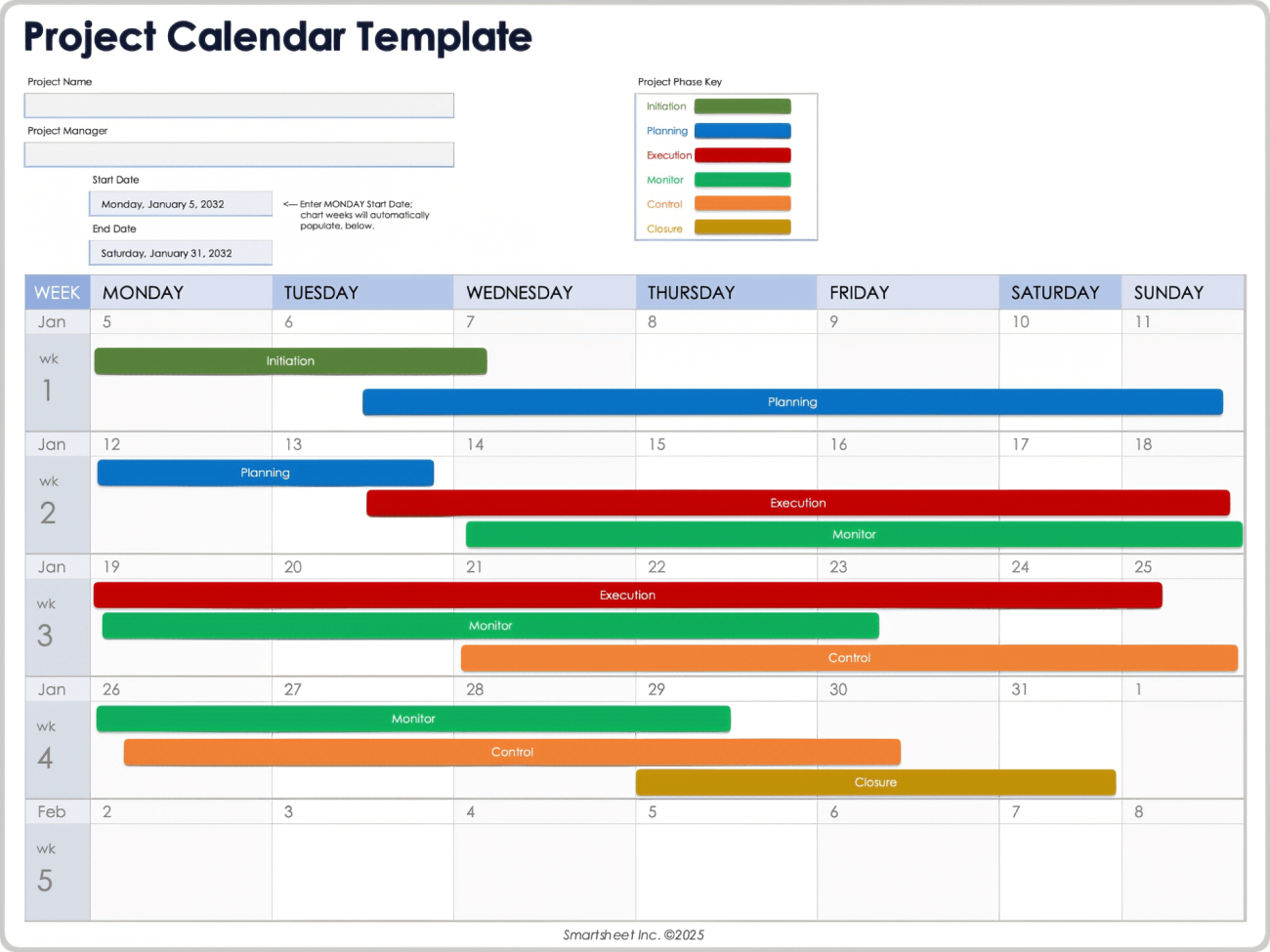 Free Project Schedule Templates