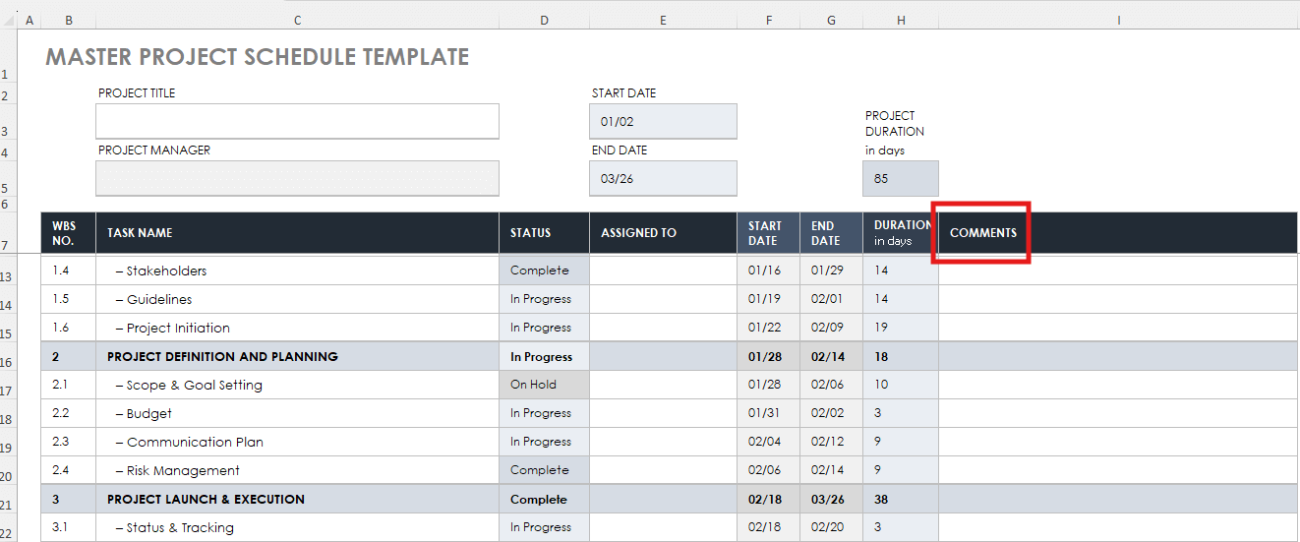 How to Make a Project Schedule in Excel With Video