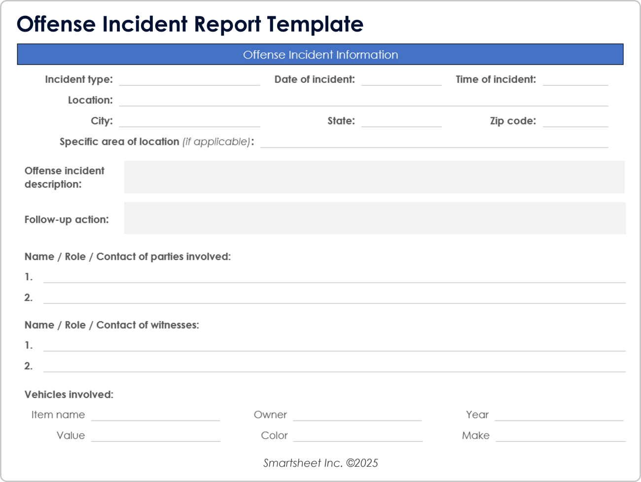 Free Incident Report Templates: All Formats, All Types