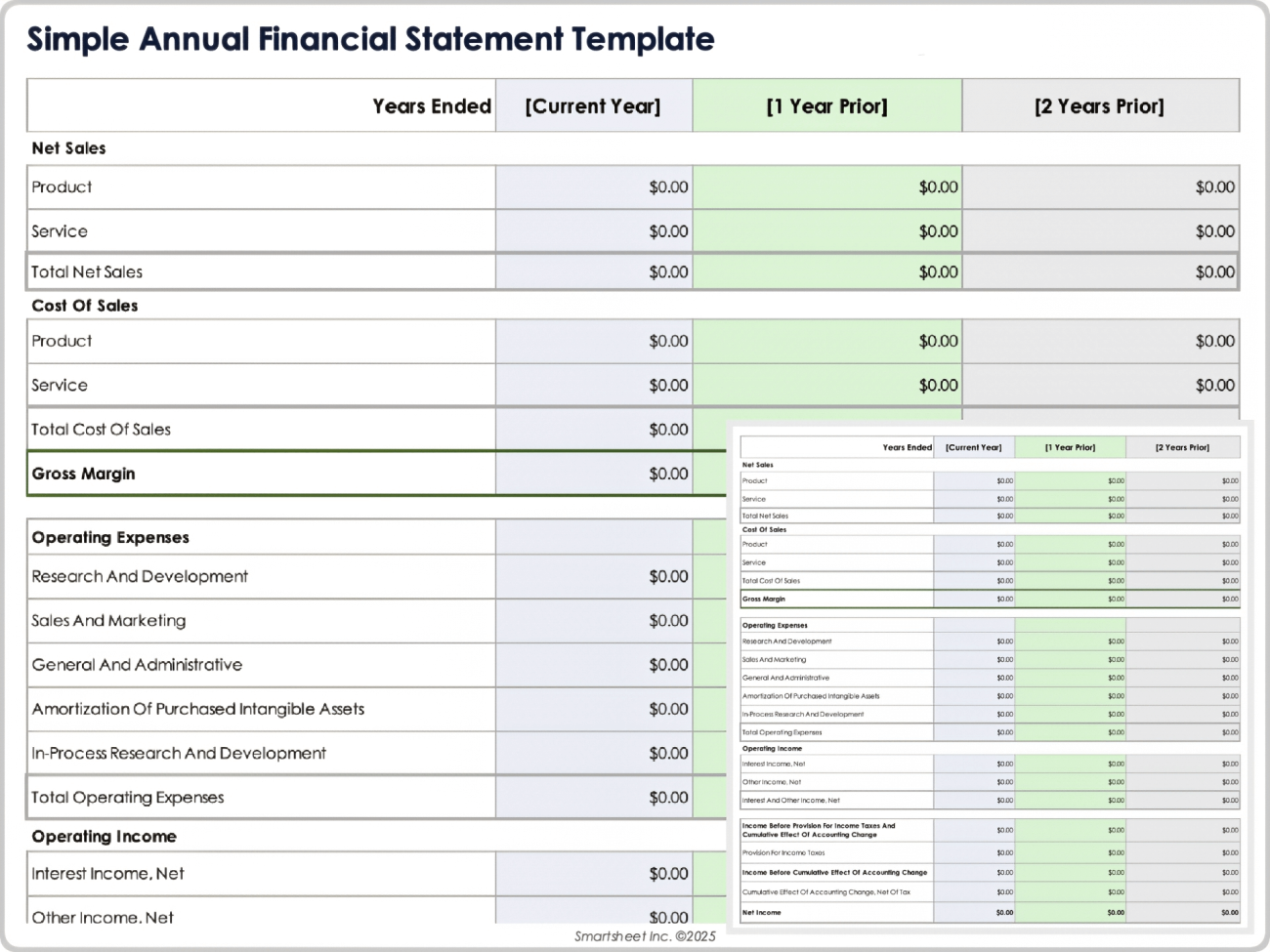 Free Financial Statement Templates