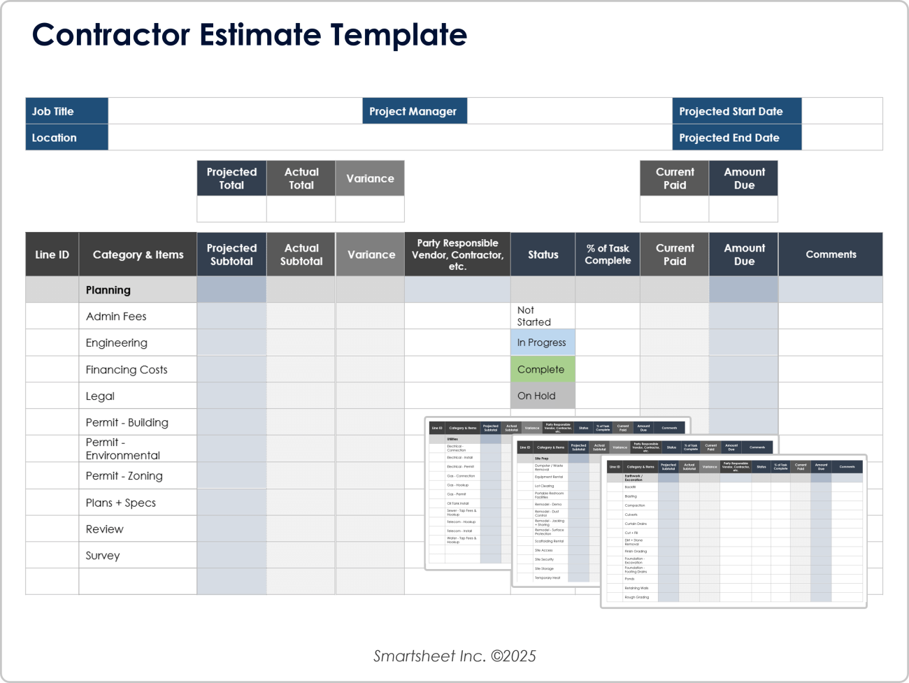 Free Construction Estimate Templates