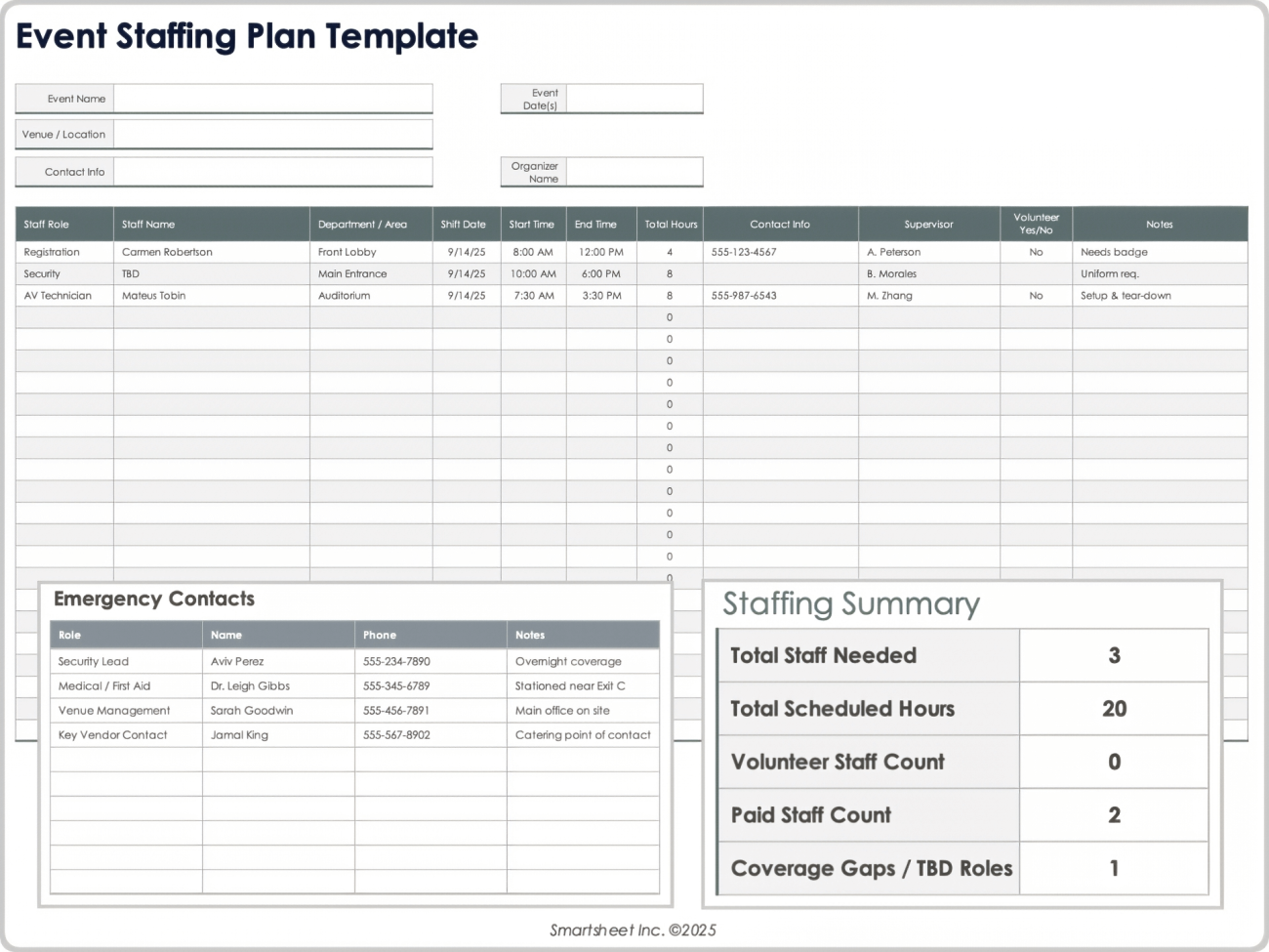 Free Event Planning Templates
