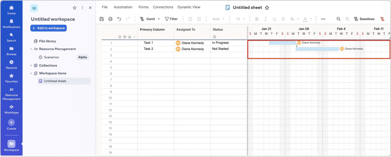 How to Create a Gantt Chart in Smartsheet