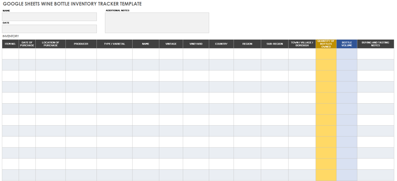 Free Google Sheets Inventory Templates | Smartsheet