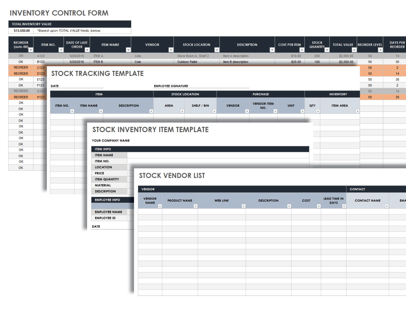 Download Free Inventory Form Templates | Smartsheet