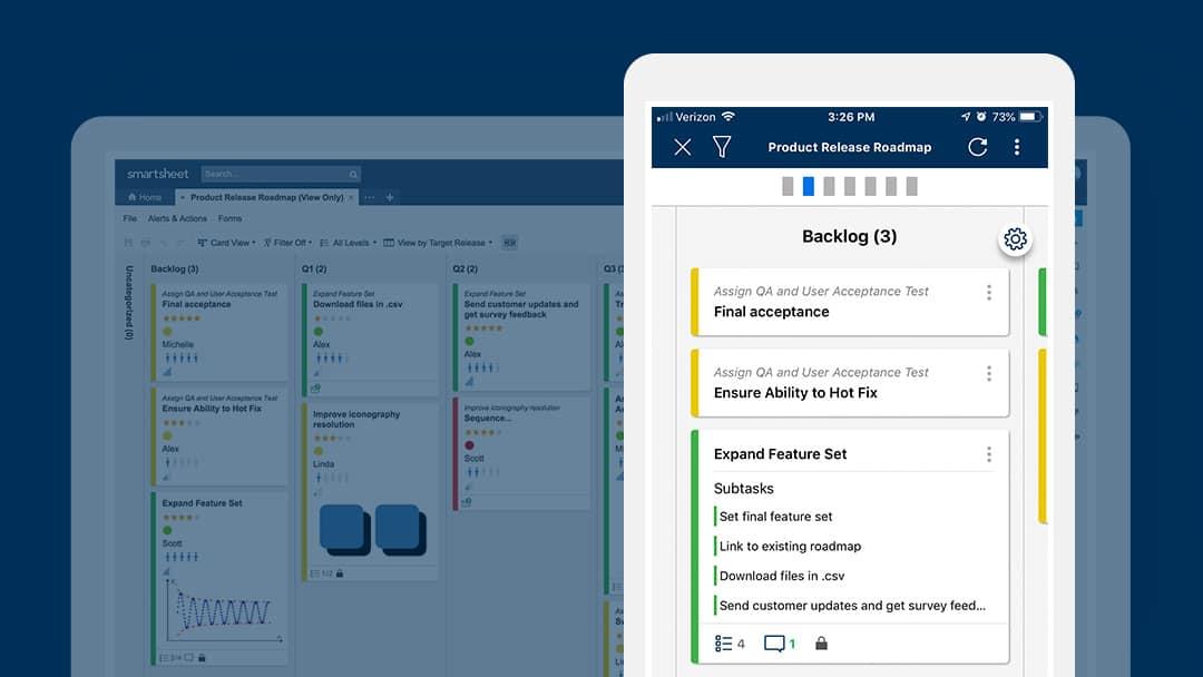 Visually Manage Work With Card View, Now on Mobile | Smartsheet