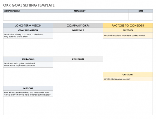 Download Free OKR Templates | Smartsheet