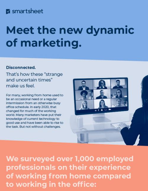 Meet the new dynamic of marketing. [Infographic] | Smartsheet